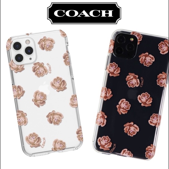 Coach | Accessories | Coach Pink Glitter Peony Floral Magsafe Iphone 2 ...